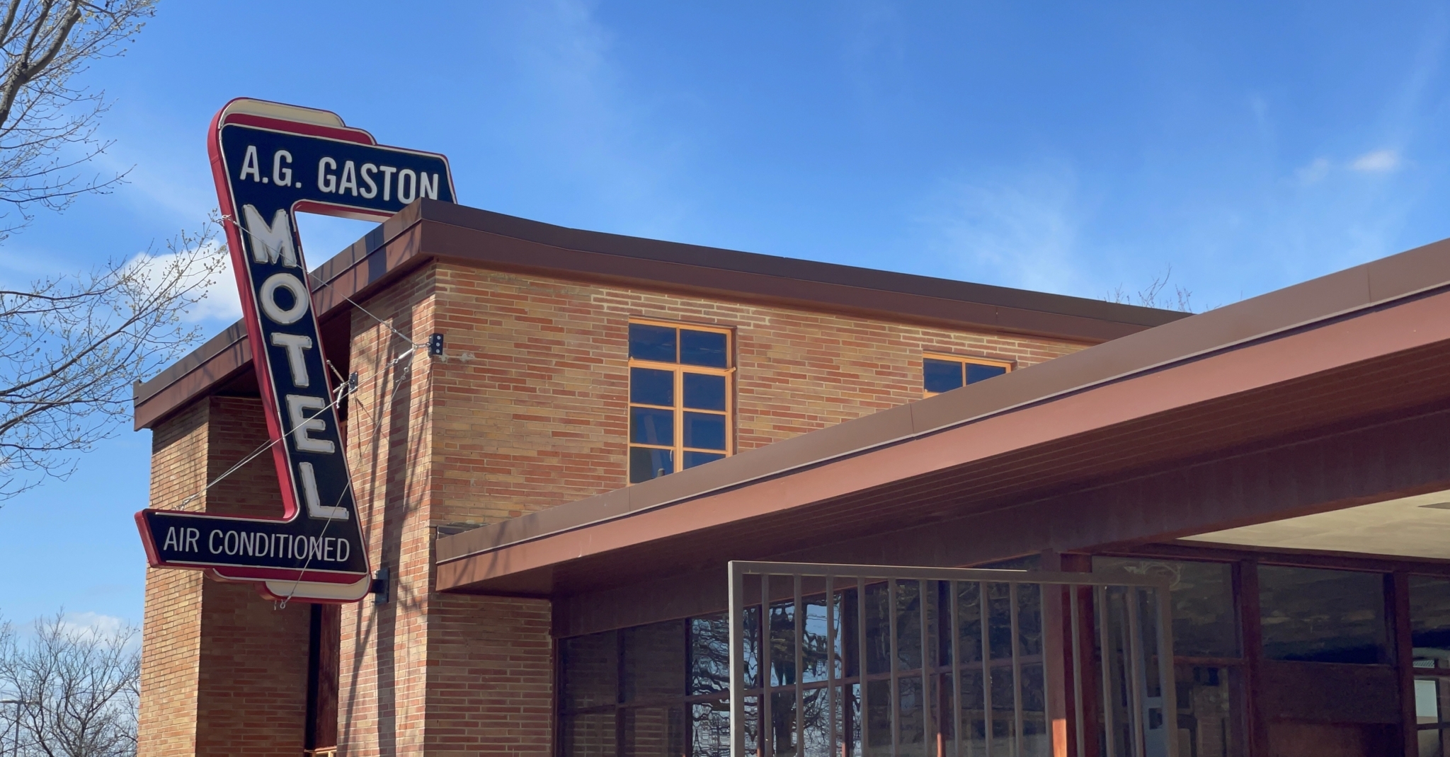 Haven to headquarters, the newly restored A.G. Gaston Motel sign | Bham Now