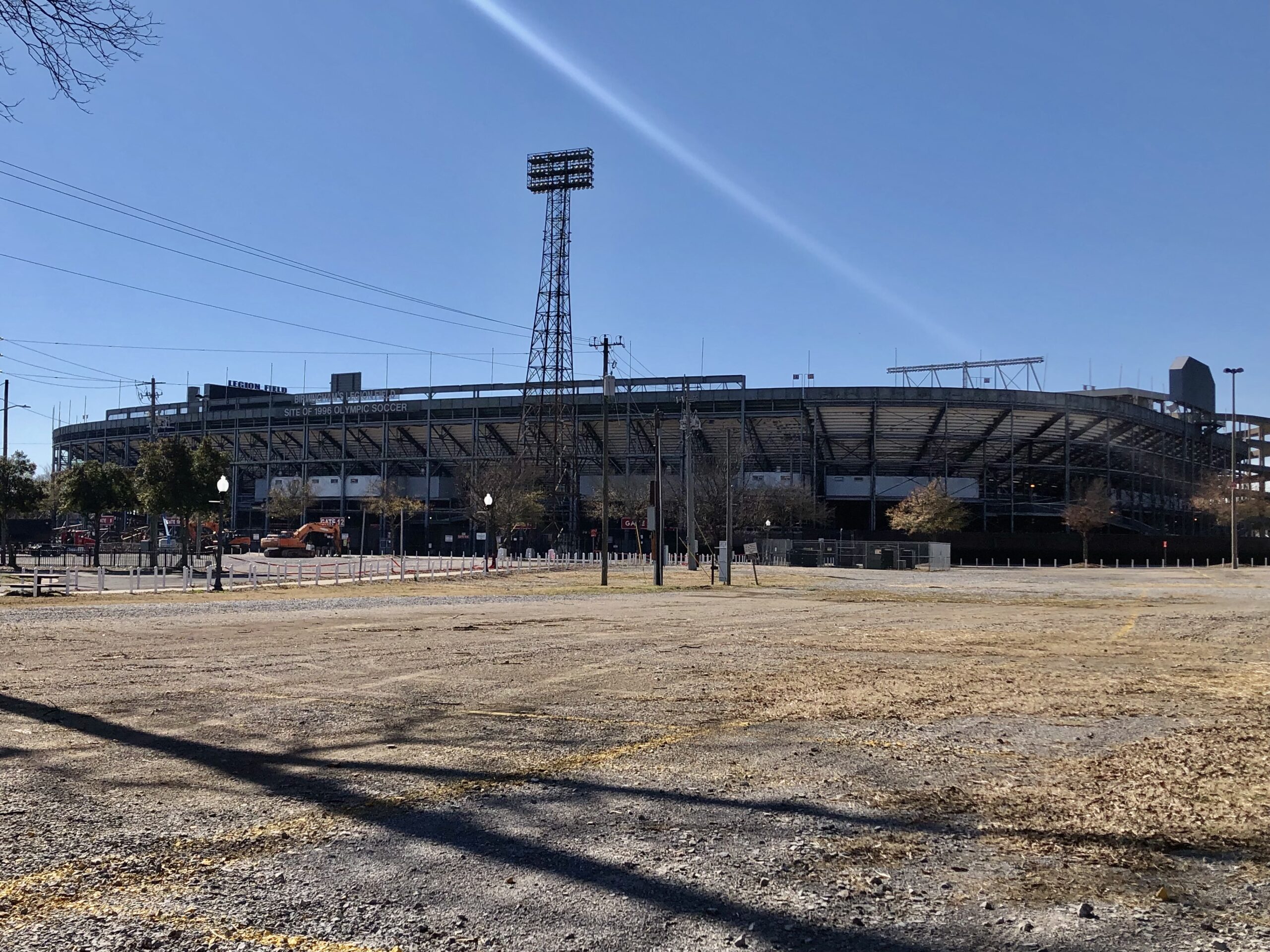 Legion Field’s rusty outdated light towers torn down, replaced by new ...