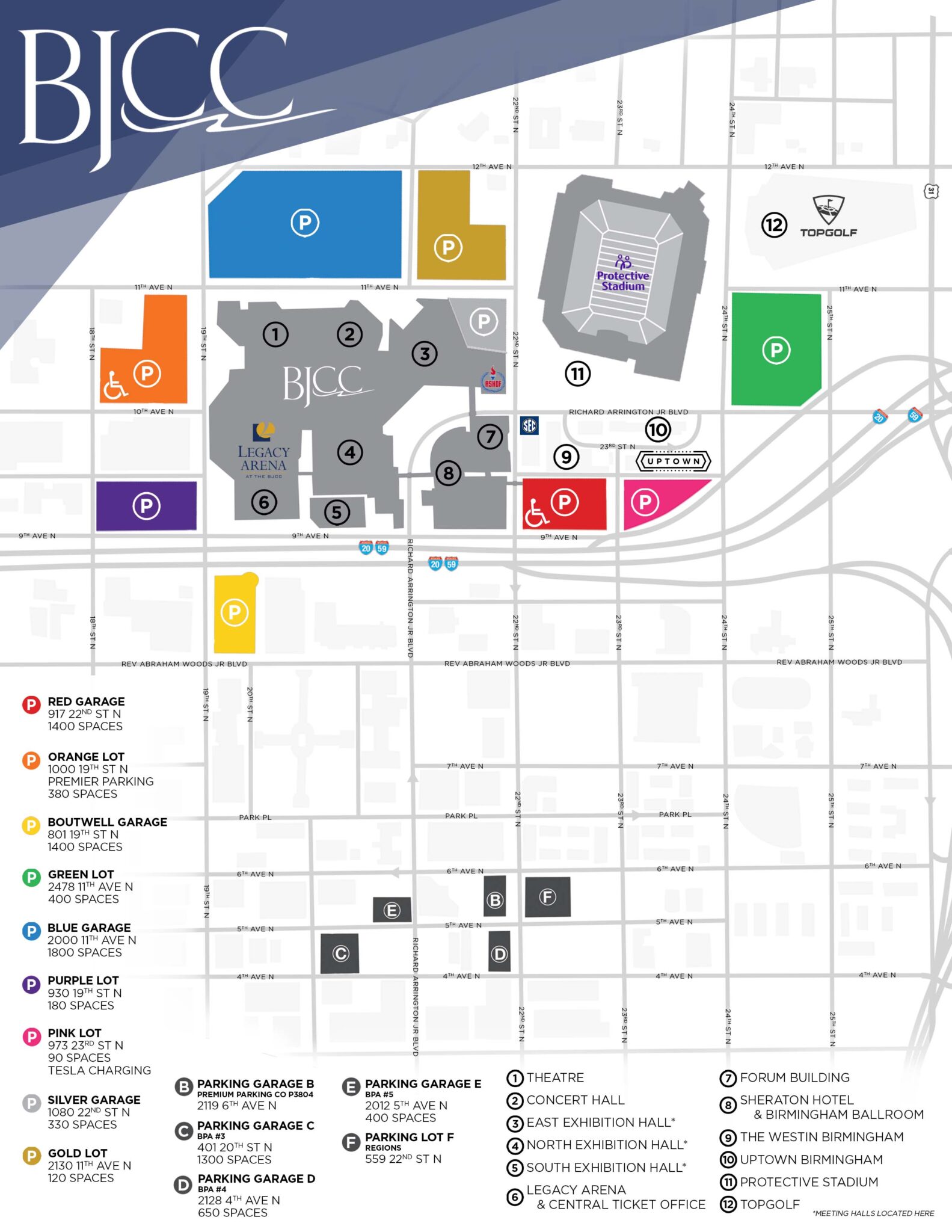 Your ultimate guide to parking at the BJCC, including ADA accessible ...