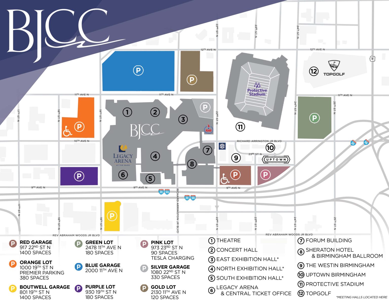 Your ultimate guide to parking at the BJCC, including ADA accessible ...