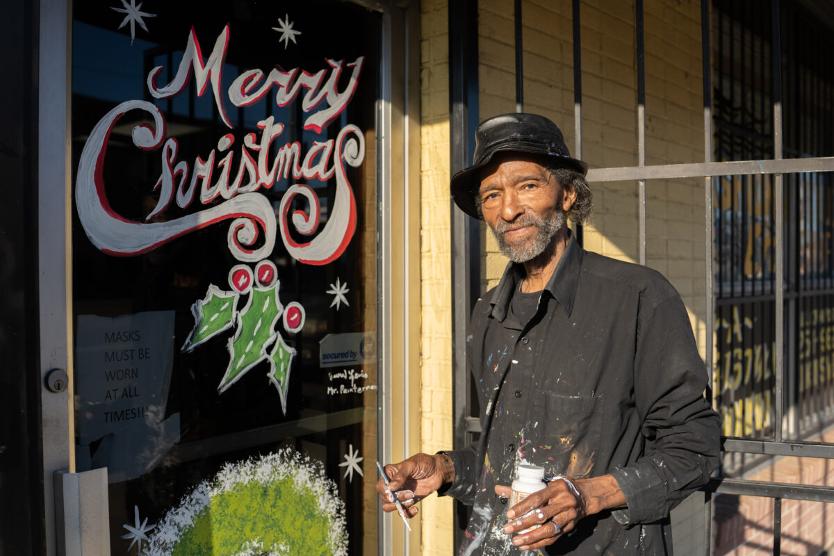 Birmingham artist Java Lewis spreads cheer with holiday window ...
