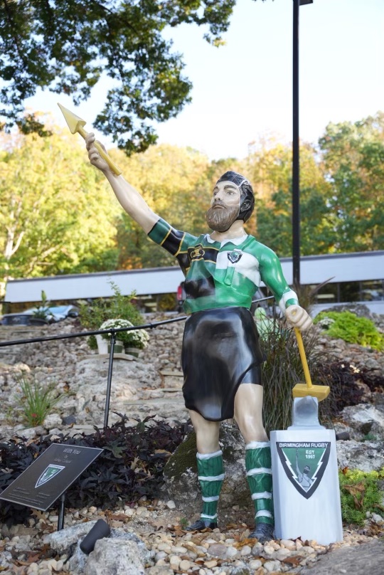 New Vulcan statue celebrates rugby in Birmingham | Bham Now
