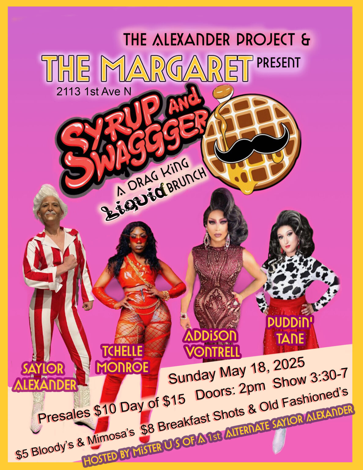 Syrup and Swagger: A Drag King Liquid Brunch | Bham Now
