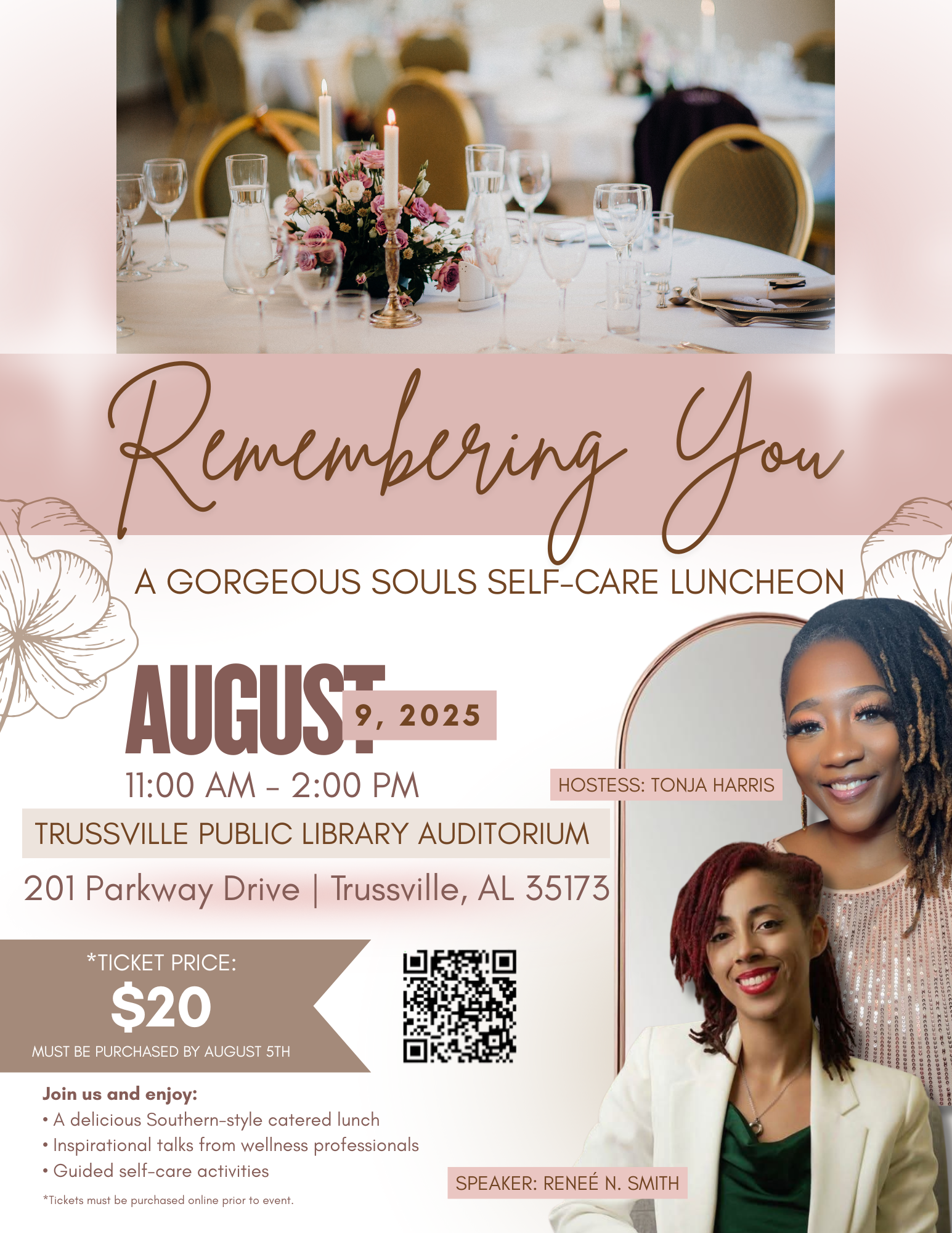 Remembering You - A Gorgeous Souls Self-Care Luncheon | Bham Now