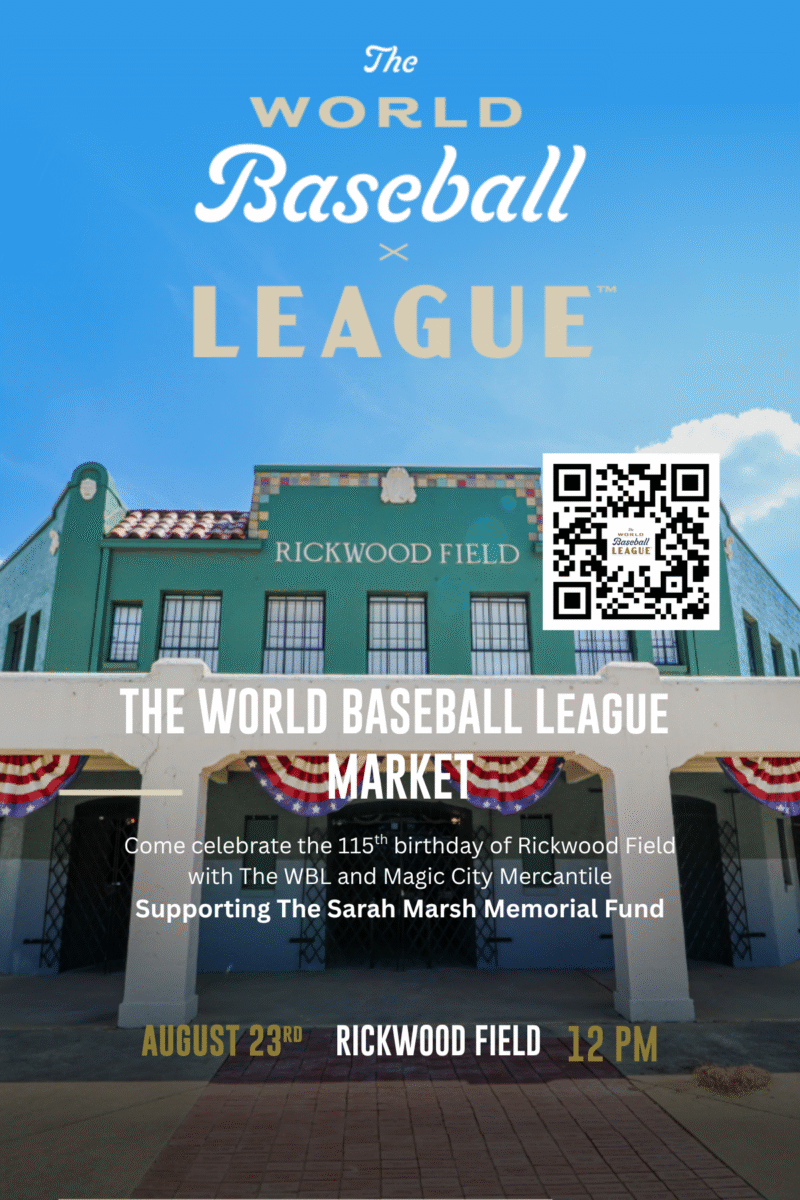Rickwood's 115th Birthday Market and Game - World Baseball League ...