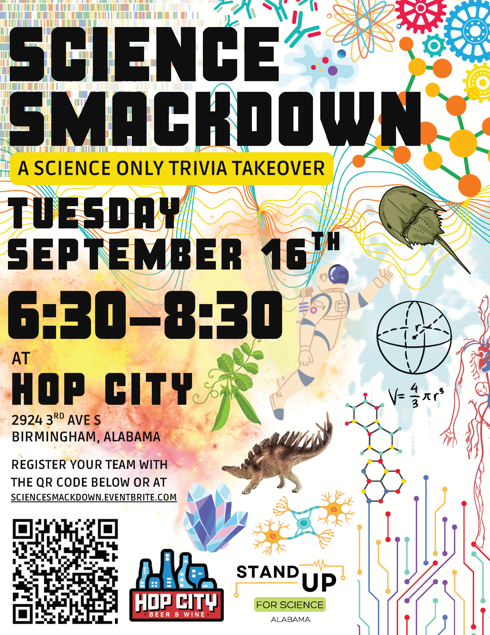 SCIENCE SMACKDOWN – Science Only Trivia | Bham Now