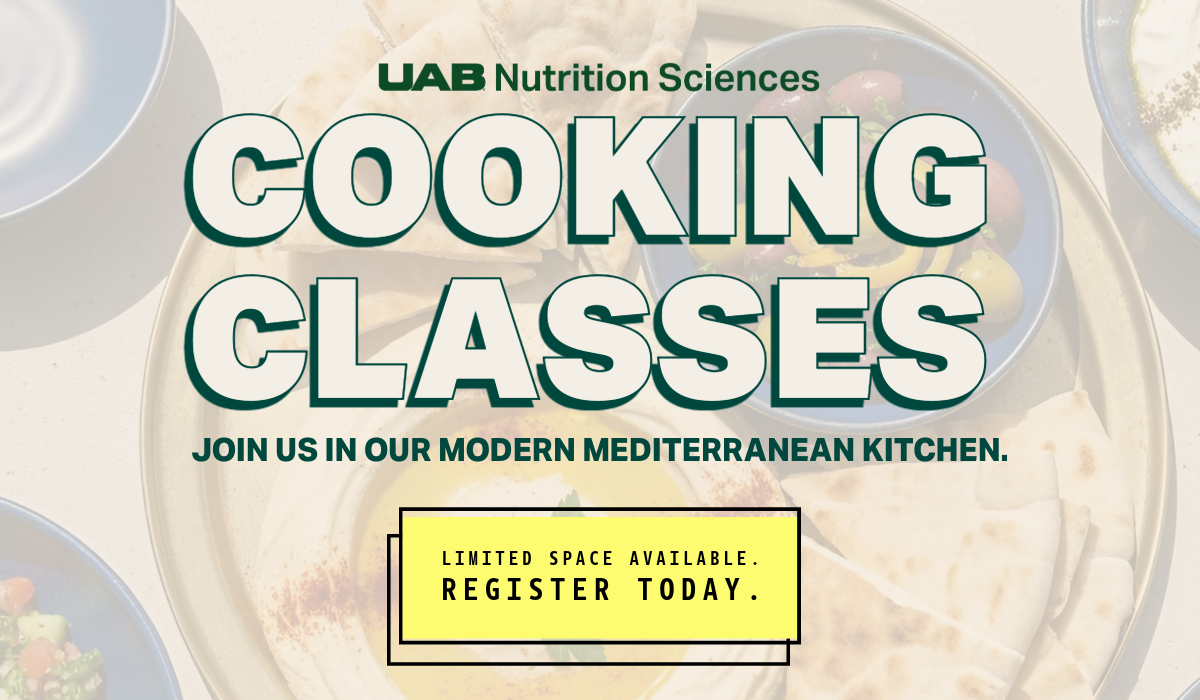 Modern Mediterranean Kitchen Cooking Class Series hosted by UAB's ...